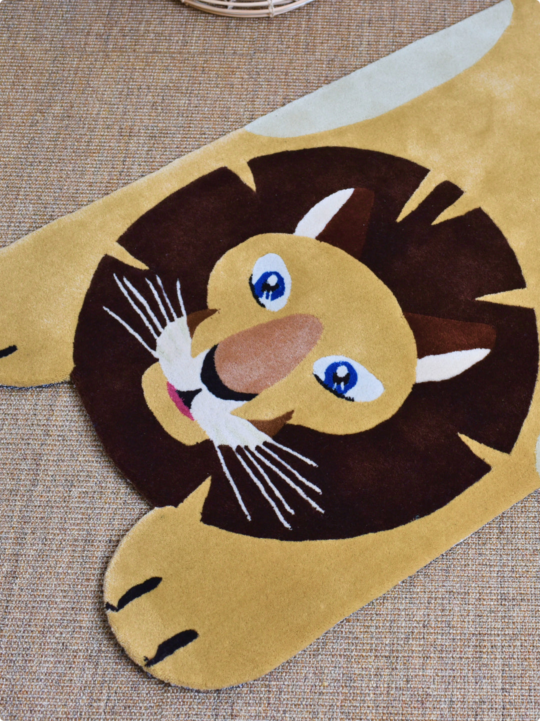 Lion Rug｜ Children’s Animal Rug – Bimbocasa